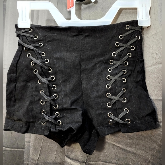 Spirit | Shorts | Spirit Halloween Lace Up Booty Shorts Black Size ...